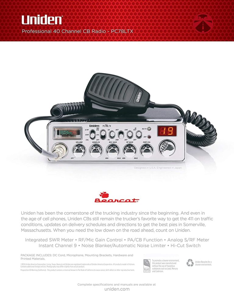 Uniden PC78LTX 40-Channel CB Radio | CB Radio Magazine